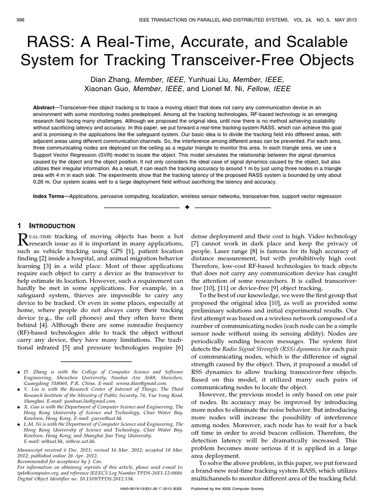 RASS: A Real-Time, Accurate, and Scalable System For Tracking ...