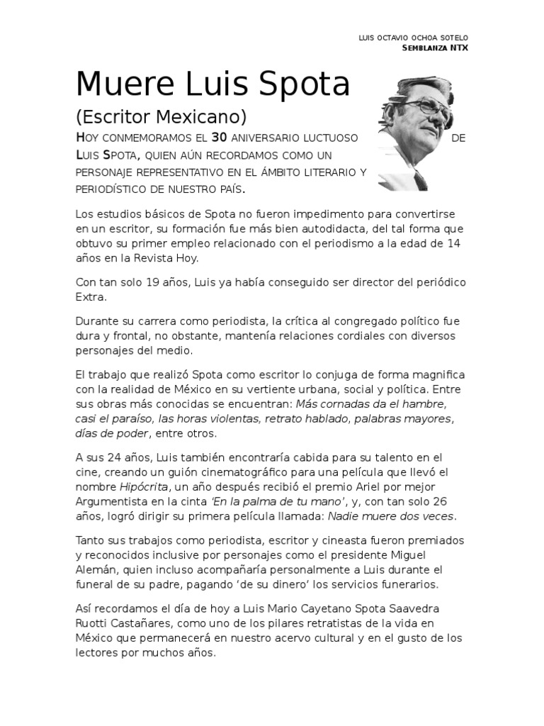 Luis Spota | PDF