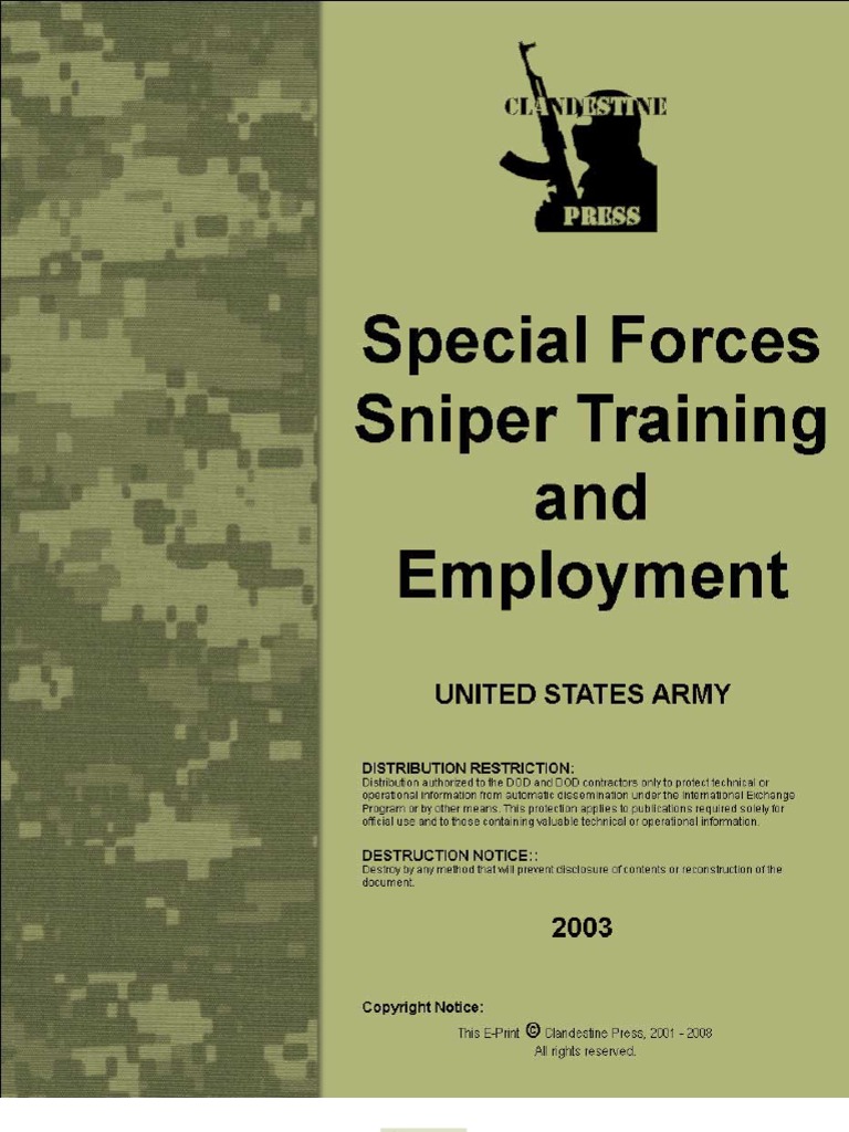 SF Sniper Training | PDF | Sniper | Military Science