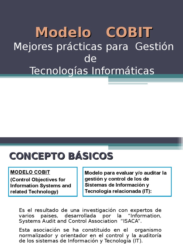 Modelo Cobit 3 y 5 | PDF | Cobit | Planificación