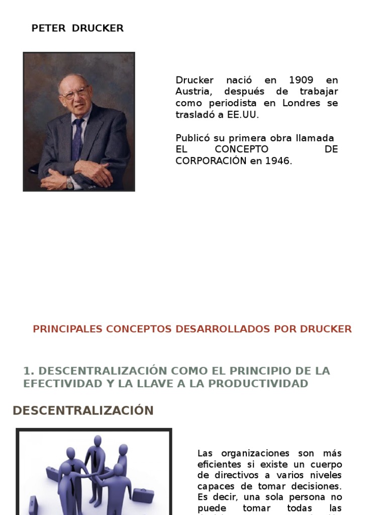Peter Drucker | PDF | Planificación estratégica | Marketing
