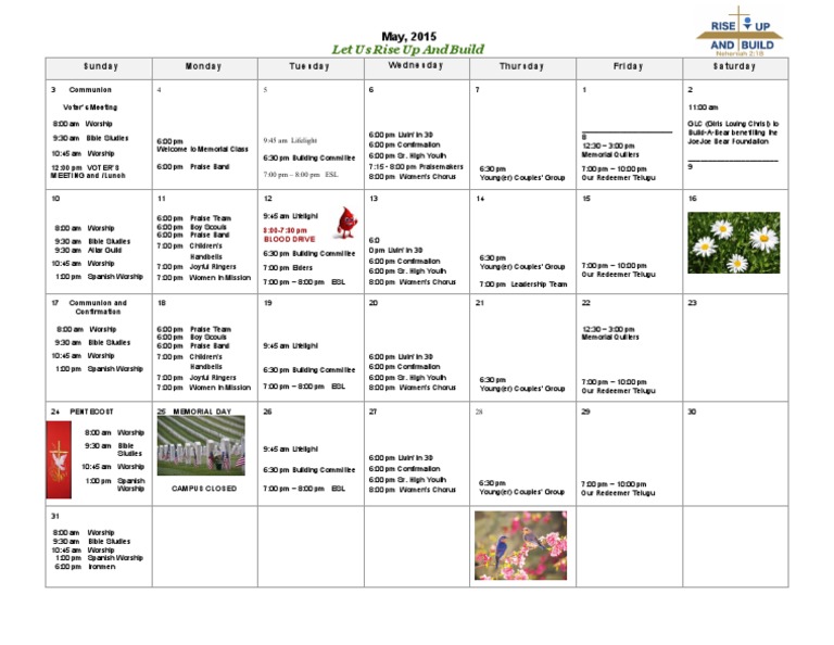 2015 05 May Calendar | PDF