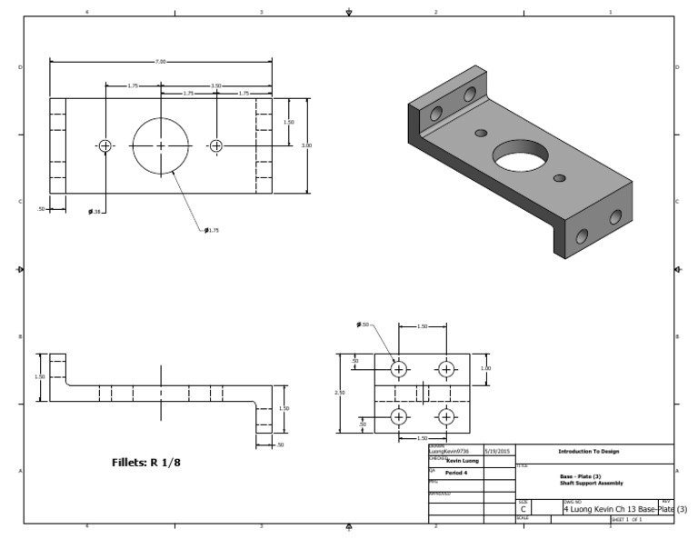 Base-Plate Design for Shaft Support | PDF | Home & Garden | Technology ...