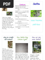 Sloths | PDF | Mammal Orders | Herbivorous Animals