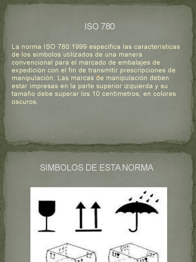 ISO 780 | Tecnología | Business