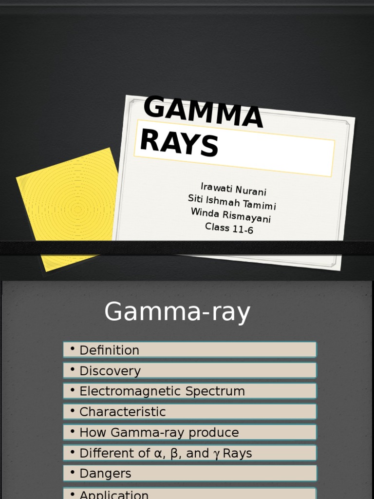 Presentasi Sinar Gamma | PDF | Gamma Ray | Radiation