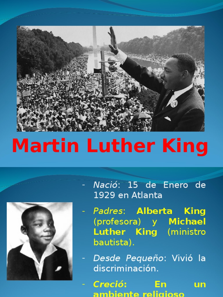 de Martin Luther King | PDF | Martin Luther King hijo. | Movimientos ...