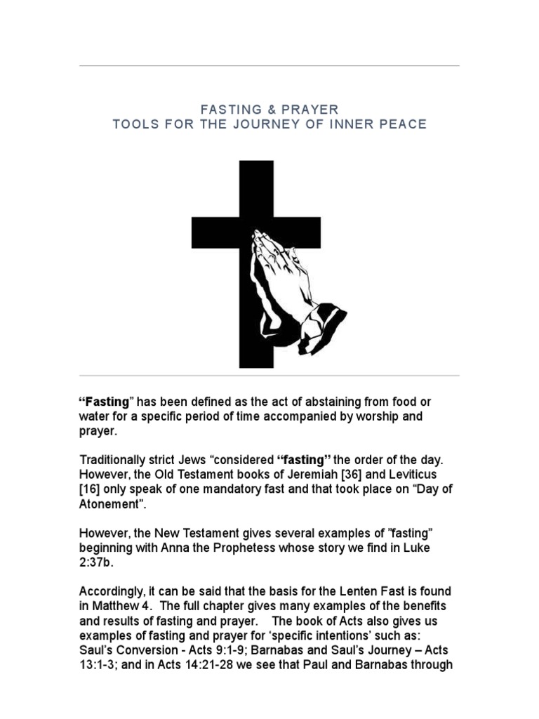 Prayer & Fasting | PDF | Fasting | Acts Of The Apostles