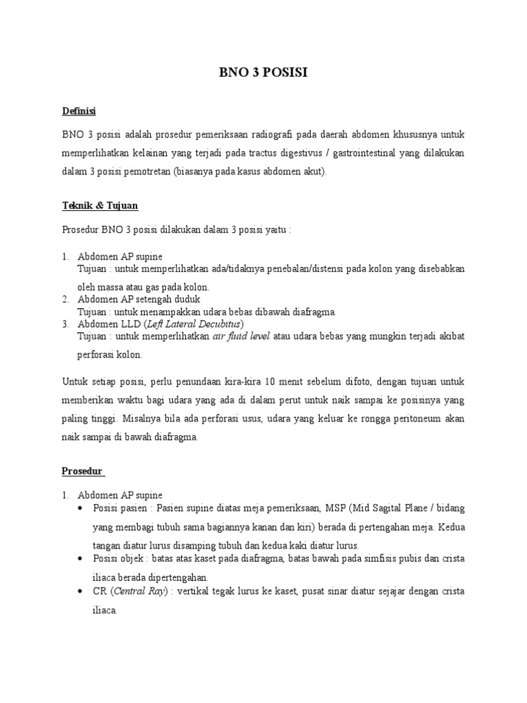 BNO 3 Posisi Sigit | PDF