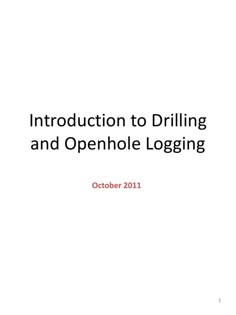 Drilling and Logging Basics | PDF | Casing (Borehole) | Drilling Rig