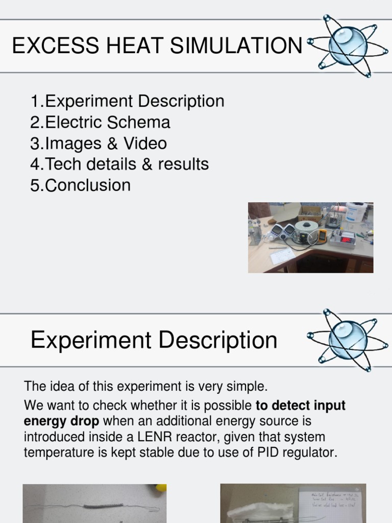 LENR Reactor Excess Heat Detection | PDF