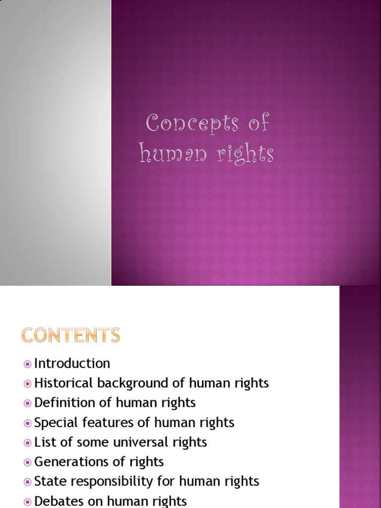 Concepts of Human Rights | Human Rights | Liberty