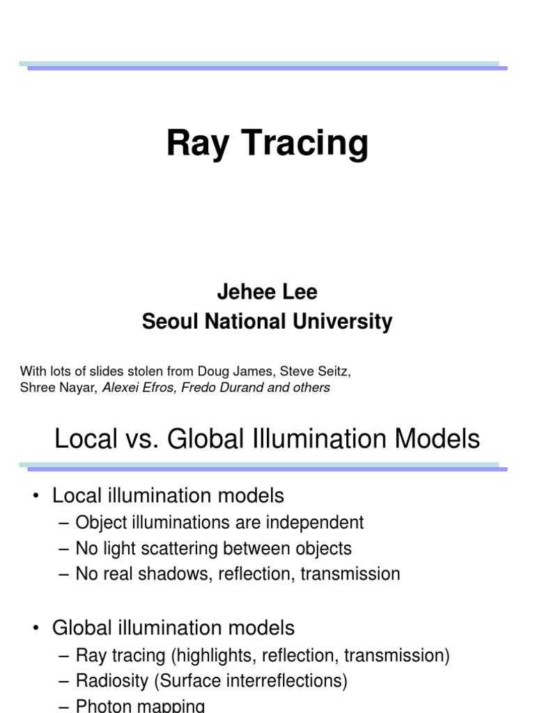 Ray Tracing | PDF | Aperture | Lens (Optics)