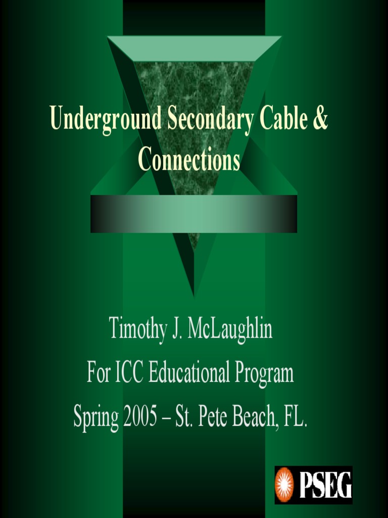 Underground Secondary Cable & Connections | PDF | Silicone | Gel