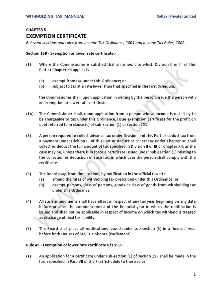 Obtaining Exemption Certificates: Procedures and Requirements under ...