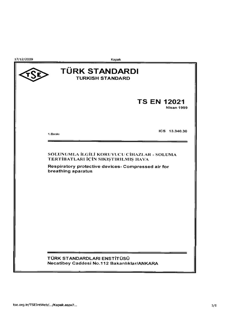 TS en 12021 | PDF