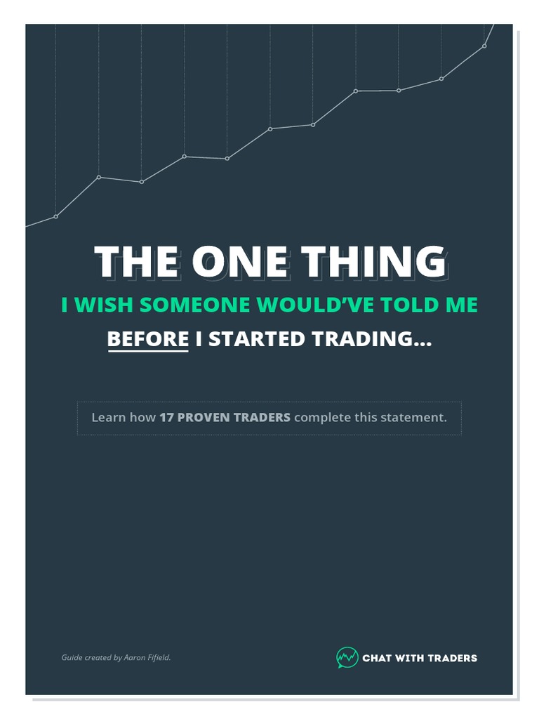 CWT Guide The One Thing | PDF | Algorithmic Trading | Risk