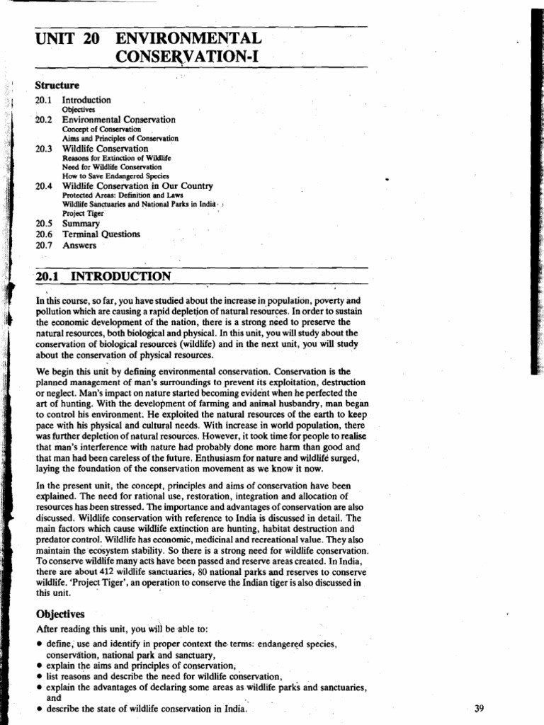 Management of the Environment: Exploring Concepts and Practices of ...