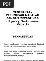 Analisis Masalah Metode USG | PDF