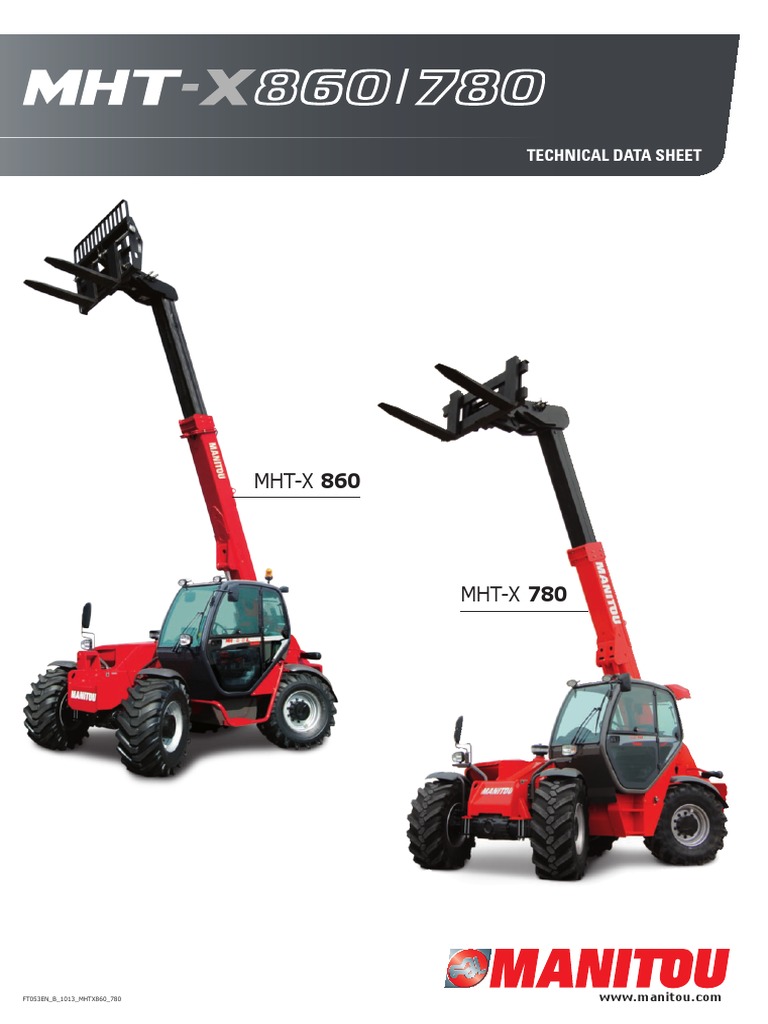 Manitou MHT-X 860 - MHT-X 780 (EN) | PDF | Transmission (Mechanics ...