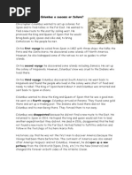 Christopher Columbus Biography Worksheet PDF | PDF | New World | Christopher Columbus