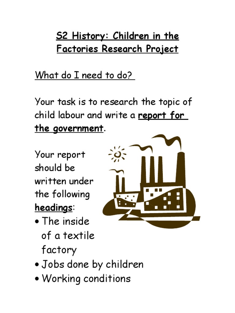 Child Labour in Factories Report Guide | PDF