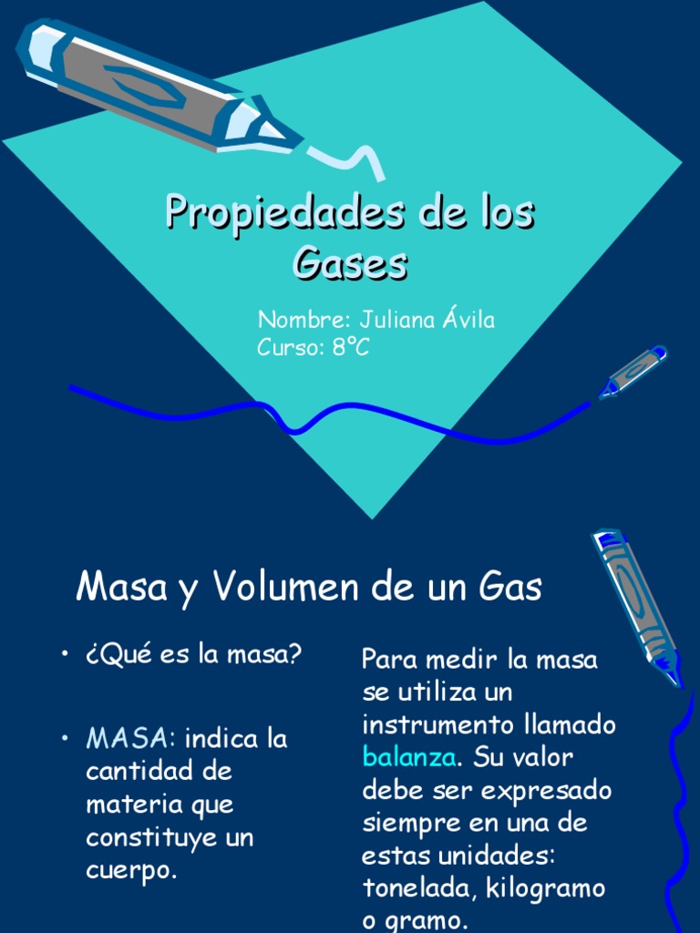 Propiedades de Los Gases | PDF | Gases | Presión