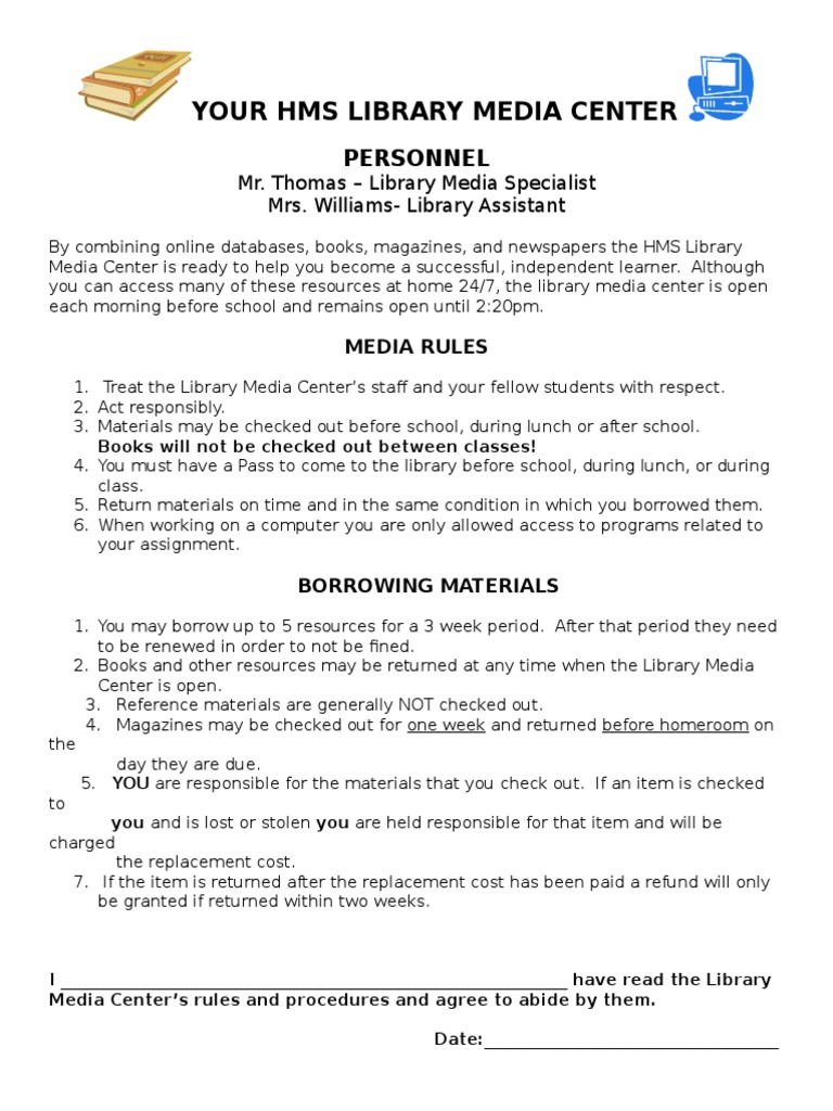 Your Hms Library Media Center 2014-15 | PDF