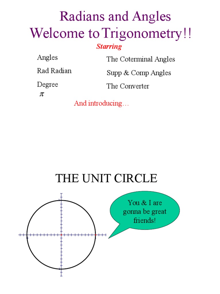 Understanding Radians and Angles | PDF | Teaching Methods & Materials