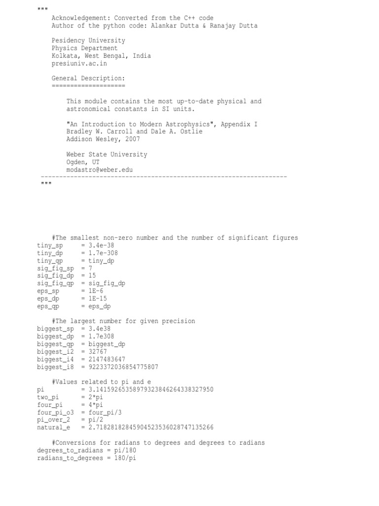 Planet Orbits in Python | Download Free PDF | Electronvolt ...