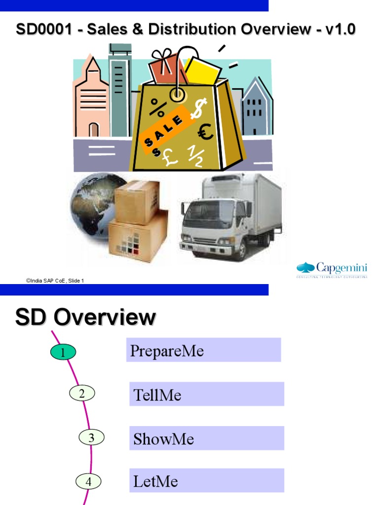 SD0001 Overview of Sales & Distribution Module | PDF | Invoice | Sales