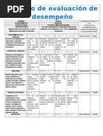 Formato de Evaluacion de Desempeño | PDF | Conceptos psicologicos | Cognición