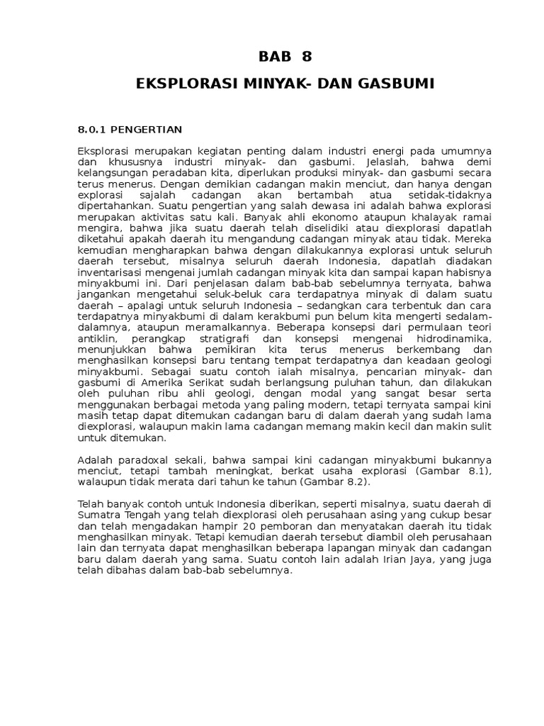Eksplorasi Minyak Dan Gas Bumi | PDF