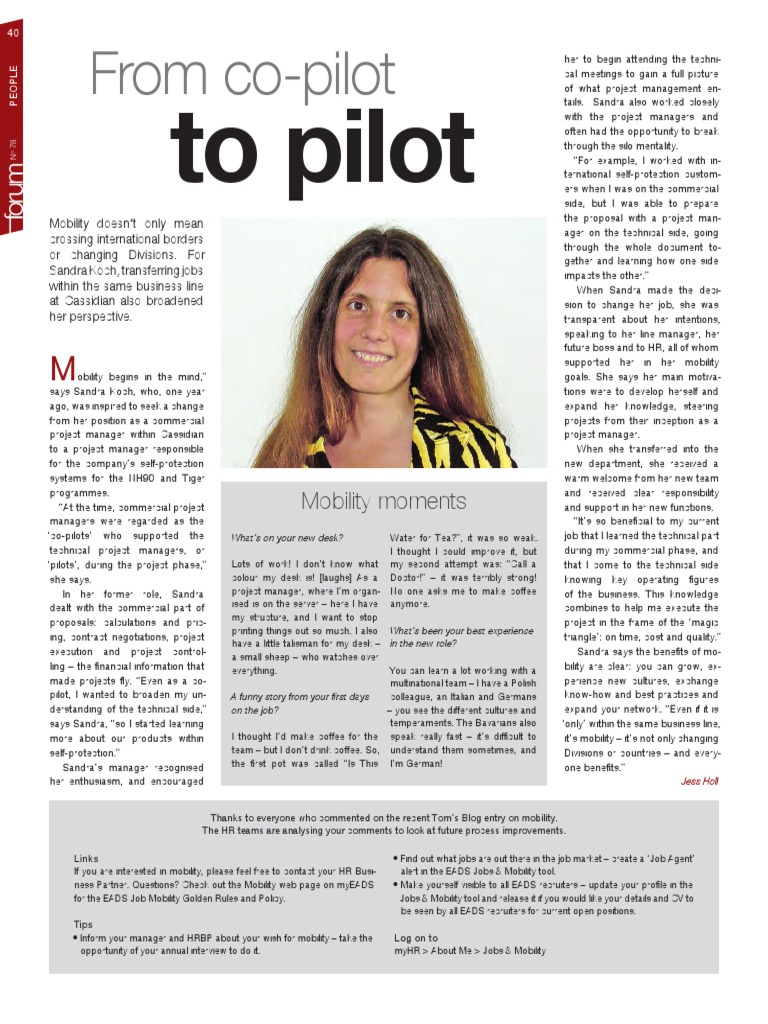 From Co-Pilot To Pilot | PDF | Diversity (Business) | Airbus