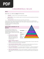 NCLEX Basics and Key Nursing Principles | PDF | Self Actualization ...