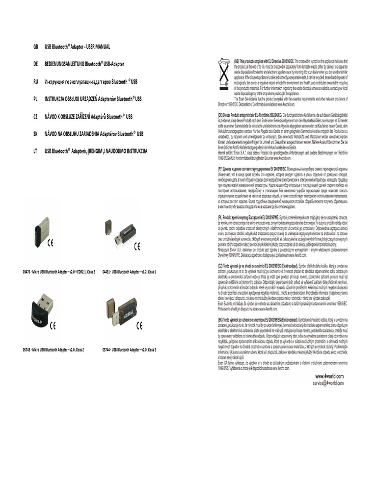 Manual Bluetooth | PDF | Computers | Technology & Engineering