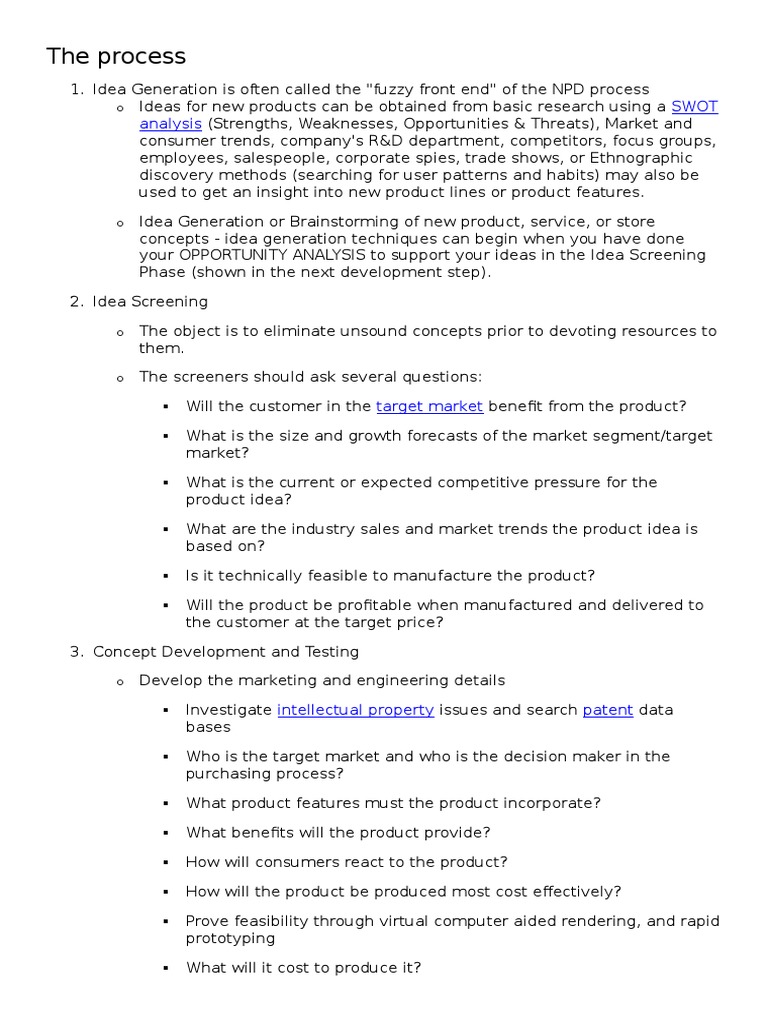 NPD Process | New Product Development | Business