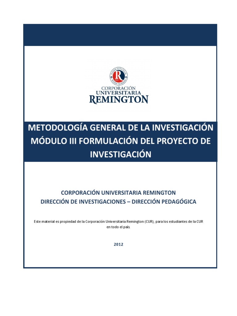 Metodologia General de La Investigacion M3 | PDF | Nivel de medida | Teoría Metodologia General de La Investigacion M3 | PDF | Nivel de medida | Teoría