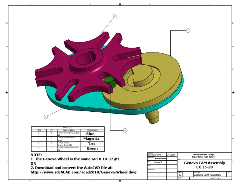 Geneva Cam Assembly | PDF | Computers