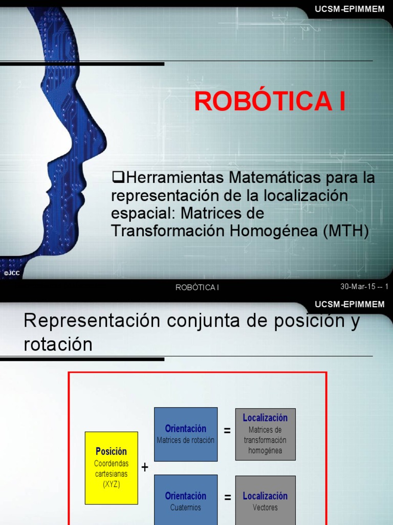 Robotica I Sesion 4 Herramientas De Localización Espacial Pdf