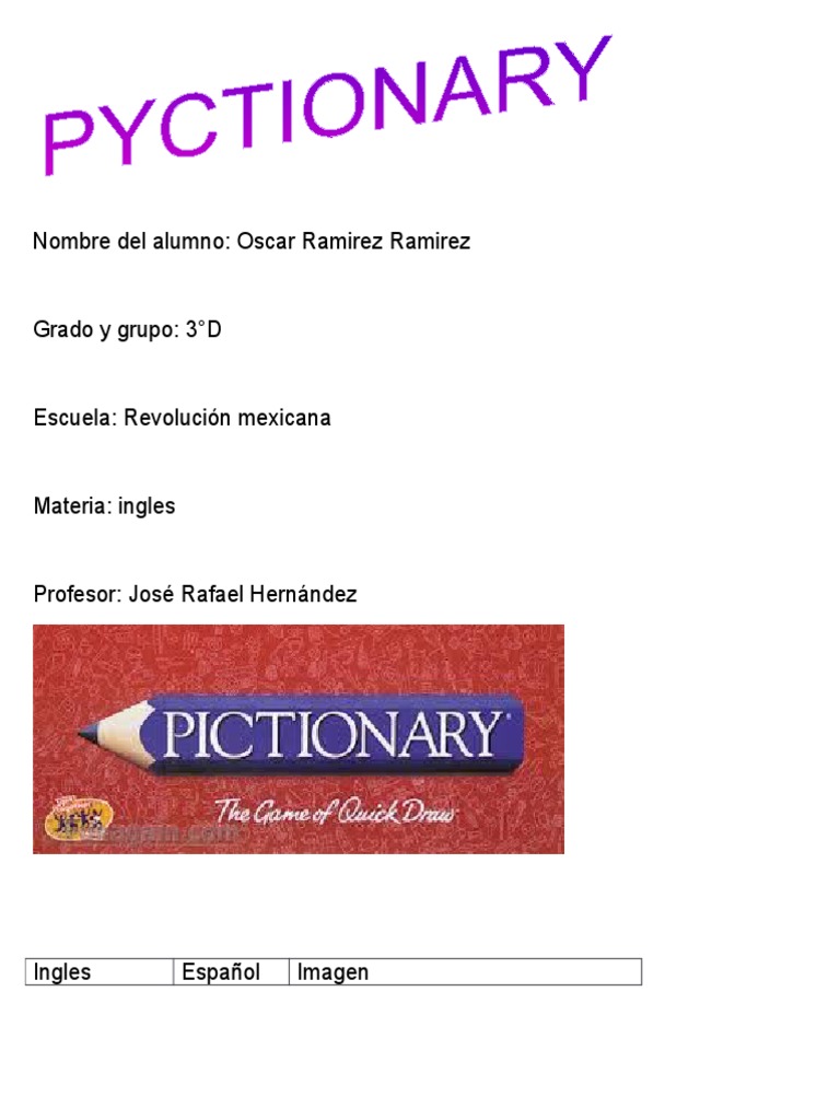 Pictionary de Paises | PDF | Deportes y actividades al aire libre