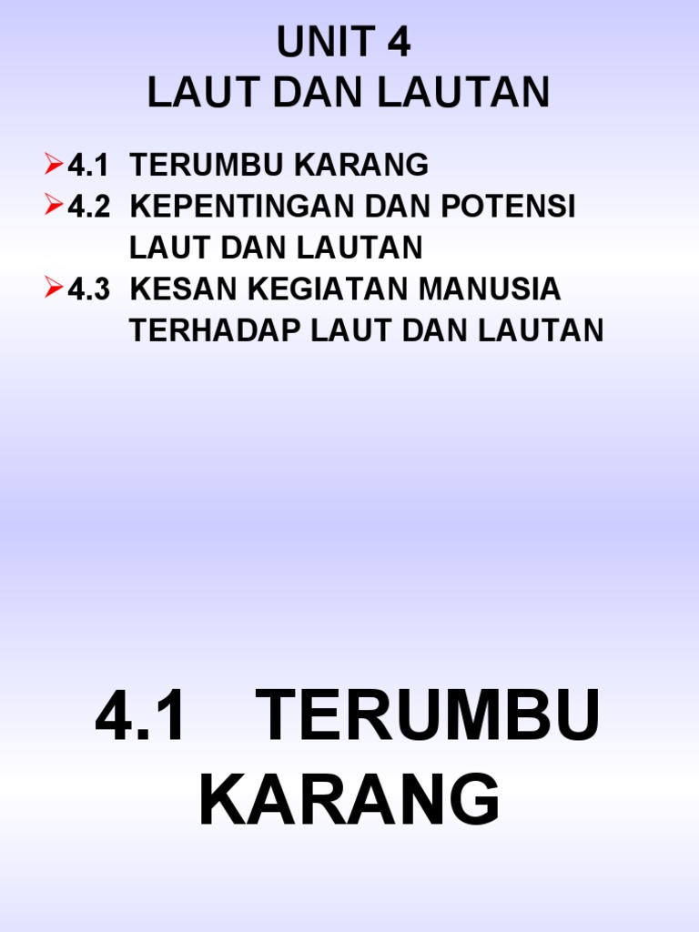 Tema 1 - 4 Laut Dan Lautan | PDF