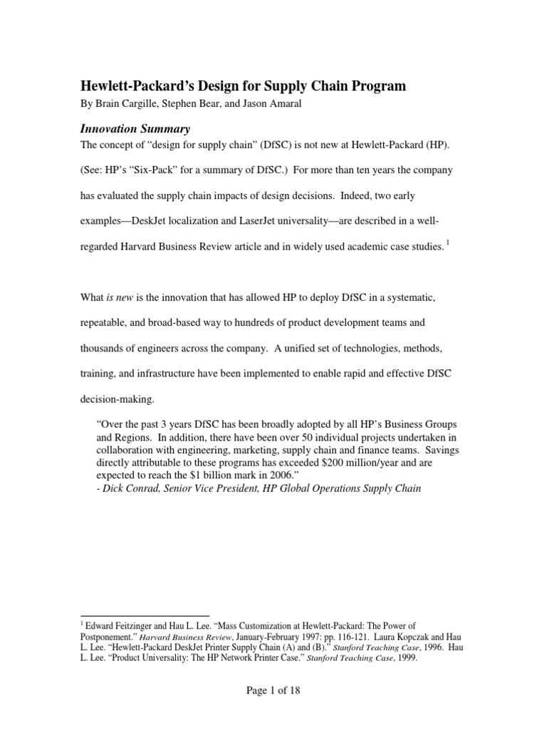 D FSC Program | PDF | Supply Chain Management | Supply Chain