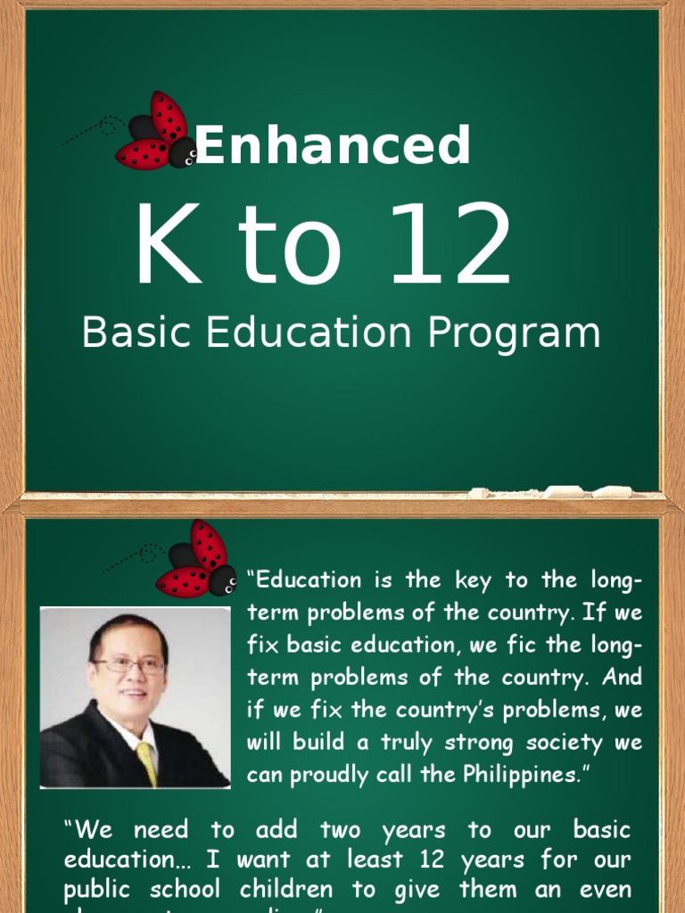 K to 12 Basic Education Program Overview | PDF | Curriculum | Students
