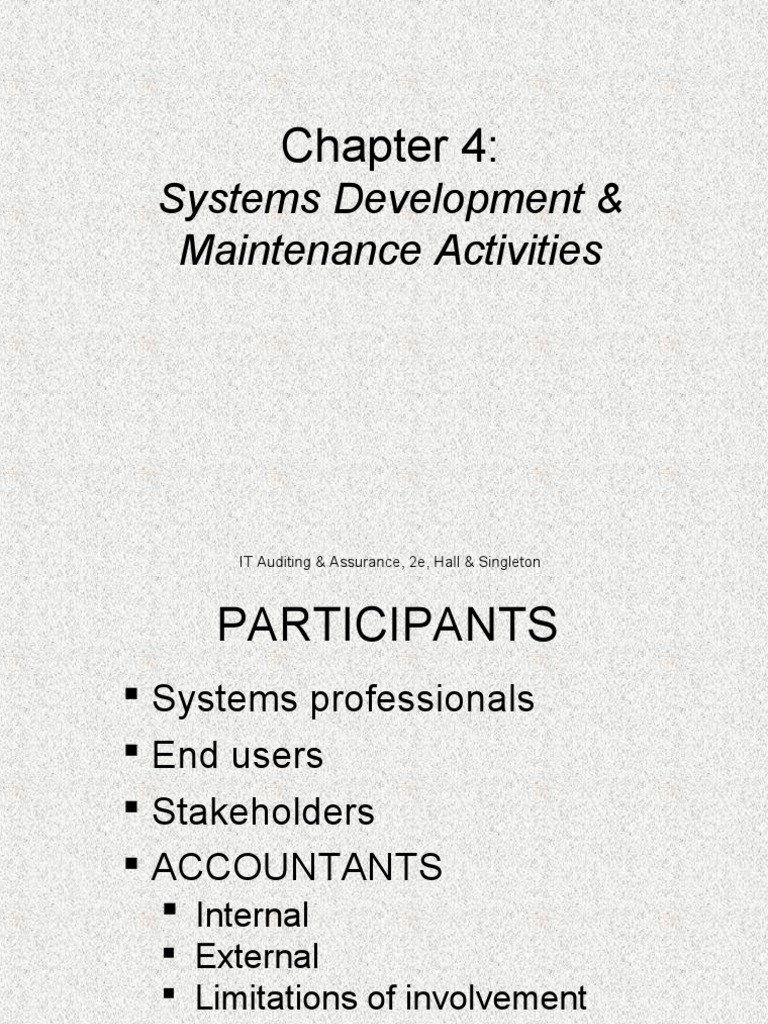 Auditing Systems Development Lifecycle | PDF | Audit | Cost–Benefit ...