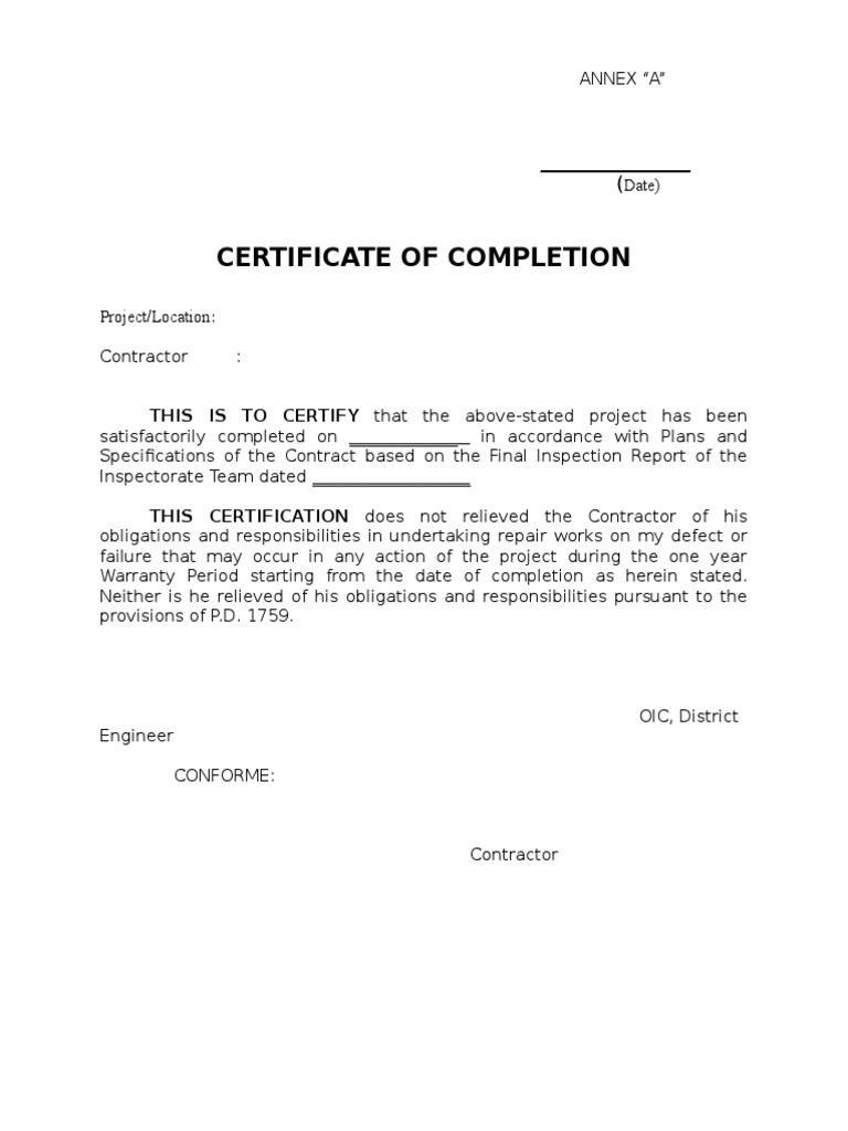 Certificate of Completion | PDF