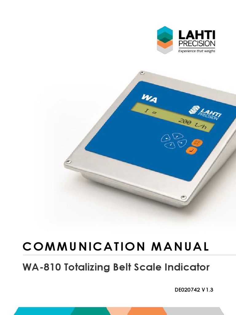 VCB8020Lahti Precision WA810 Communication Manual EN PDF | PDF ...