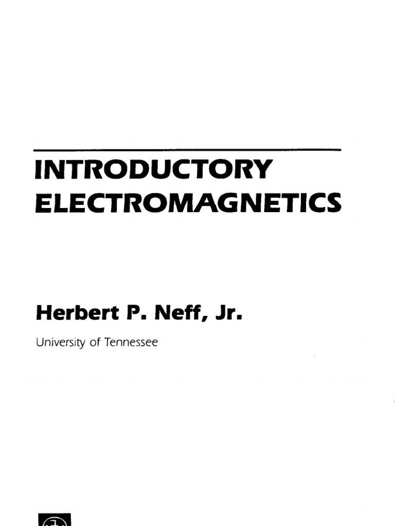 PDF - Physics - An Introductory To Electromagnetics | PDF
