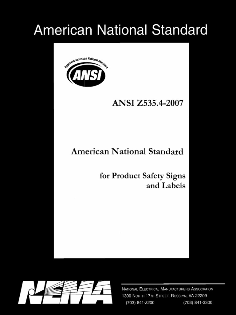 Ansi Z535.4 | PDF