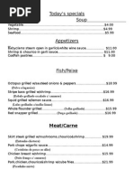 Mozambik Restaurant Menu & Prices | PDF | Curry | Steak